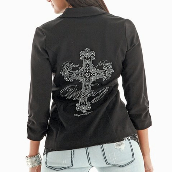 Cowgirl Tuff | Jackets & Coats | Cowgirl Tuff Company Large Black ...